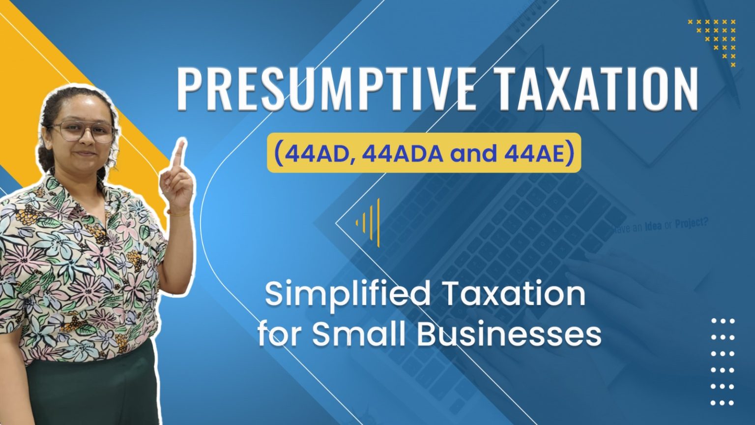 A Guide to Presumptive Taxation Scheme - Masterbrains