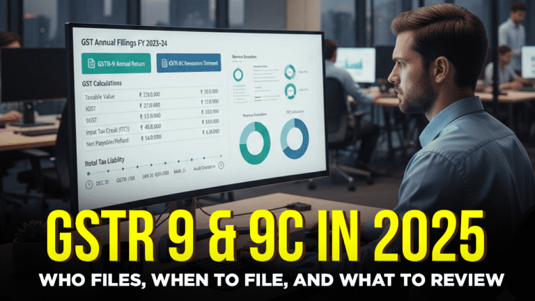 GSTR-9 & GSTR-9C 2025 Filing Guide: Eligibility & Review