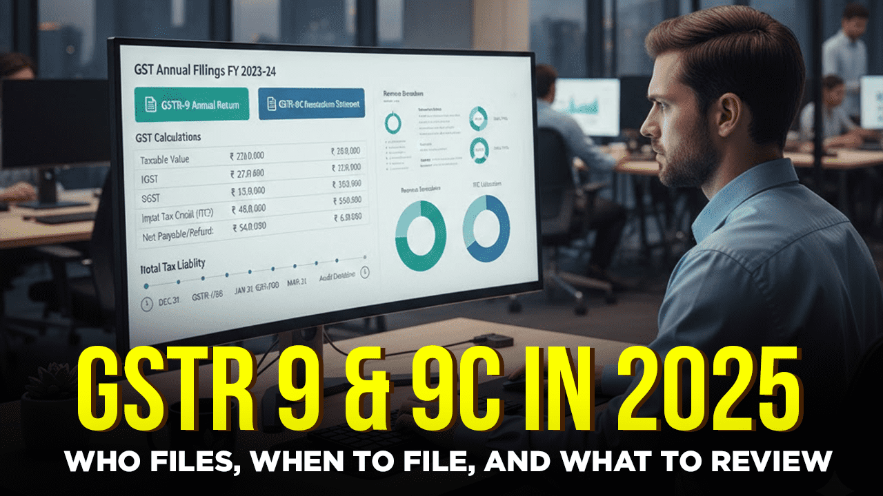 GSTR-9 & GSTR-9C 2025 Filing Guide: Eligibility & Review